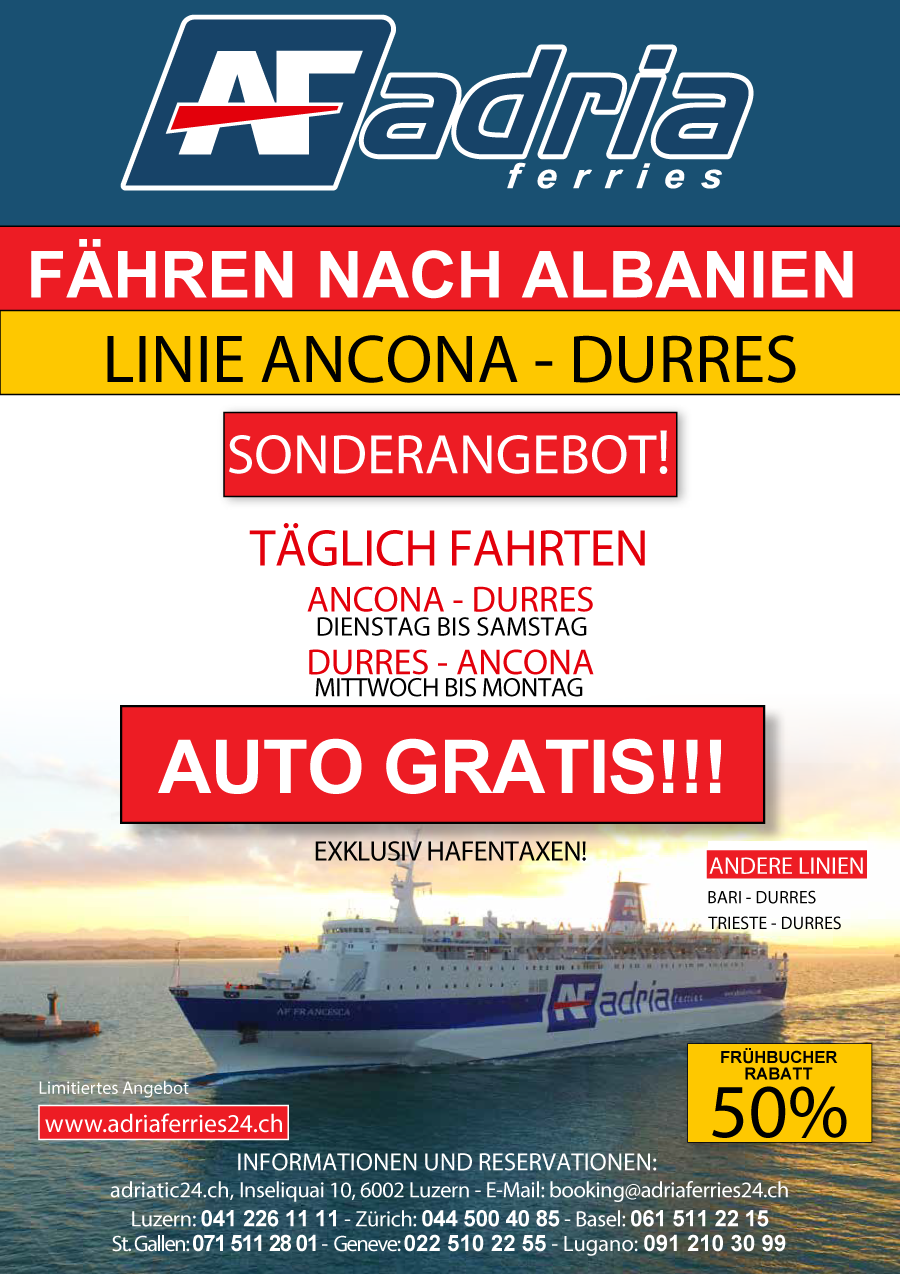 adriaferries24.ch / Adria Ferries / Ancona Durres / Bari - Durres ...
